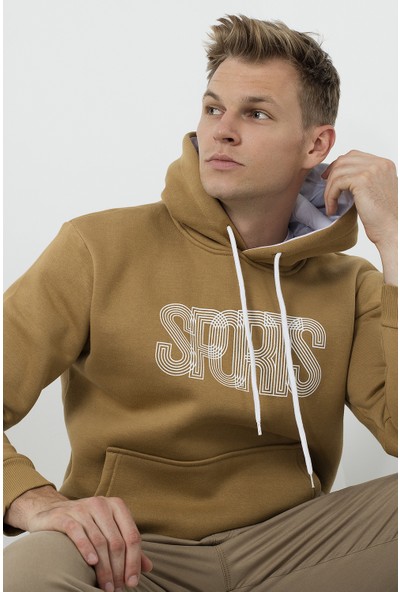 Buratti Slim Fit Pamuklu Kanguru Cepli Şardonlu Kışlık Kapüşonlu Sweat Erkek SWEAT 5827003 Buratti Slim Fit Pamuklu Kanguru Cepli Şardonlu Kışlık Kapüşonlu Sweat Erkek SWEAT 5827003