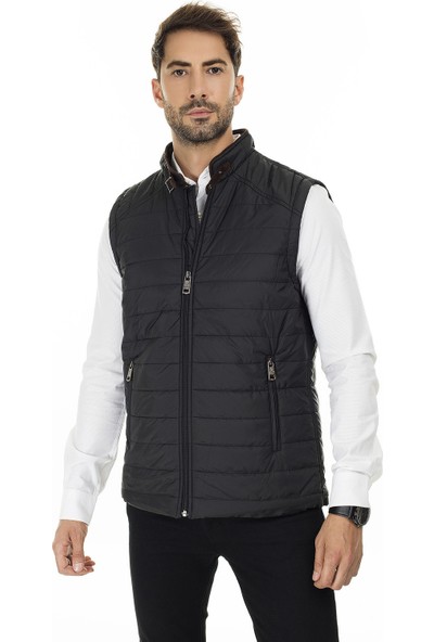 Buratti Ekstra Slim Fit Dik Yaka Büyük Beden Seçeneğiyle Yelek Erkek Yelek 556B78622