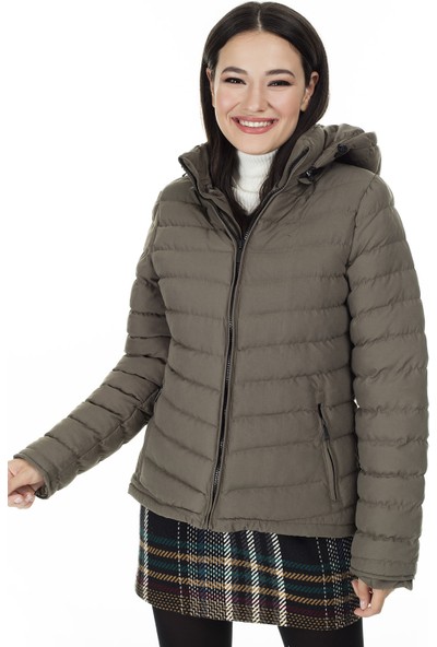 Lela Kapüşonlu Ekstra Dar Kesim Şişme Mont Kadın MONT 5568080 Lela Kapüşonlu Ekstra Dar Kesim Şişme Mont Kadın MONT 5568080