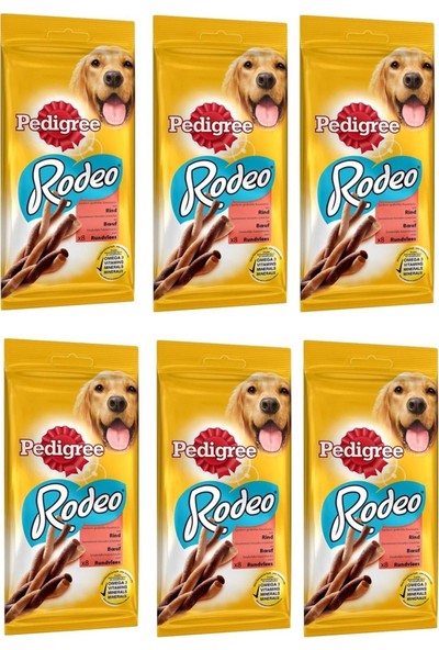 Pedigree Rodeo Biftekli Köpek Ödülü 70 gr (6 Adet)