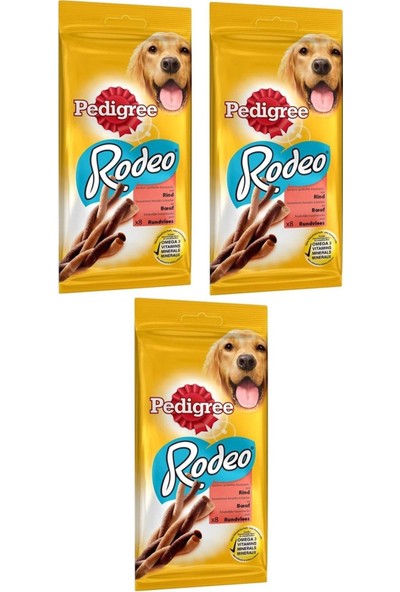 Pedigree Rodeo Biftekli Köpek Ödülü 70 gr (3 Adet)