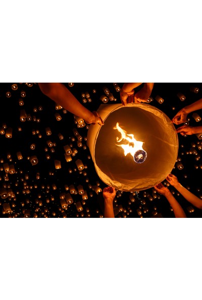 Arentek Dilek Feneri - 10 Adet Karışık Renkli