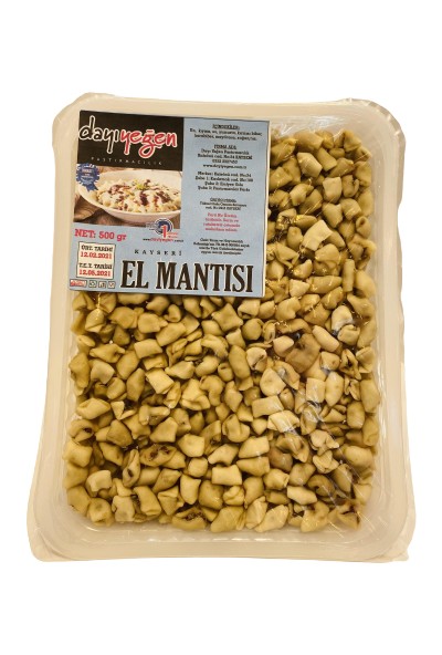 Dayı Yeğen El Mantısı 500 gr Ev Yapımı Doğal- Kayseri Dayı Yeğen El Mantısı 500 gr Ev Yapımı Doğal- Kayseri