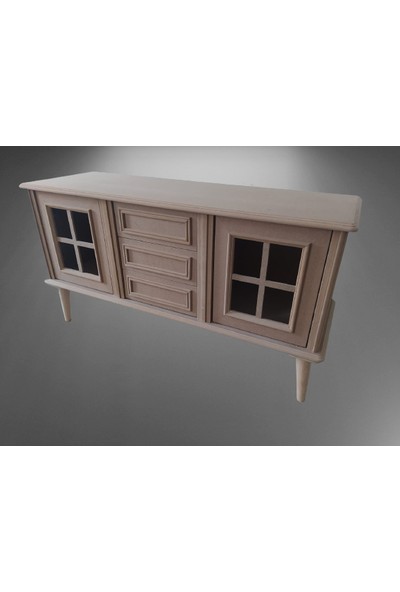 Bengi Tv Sehpası Tornalı Ayak 125 Cm Ham