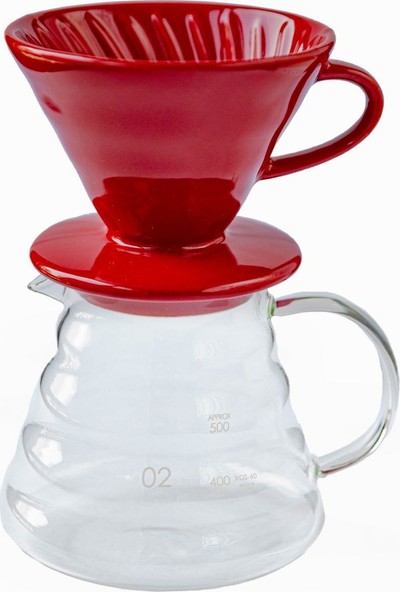BLACK GOAT Kahvehanem V60 02 Kahve Demleme Tanışma Seti - Retro Kırmızı (Dripper + 600 ml Kahve Sürahisi) BLACK GOAT Kahvehanem V60 02 Kahve Demleme Tanışma Seti - Retro Kırmızı (Dripper + 600 ml Kahve Sürahisi)