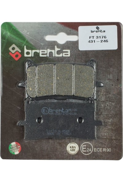 Brenta Honda Cb 250 R Disk Brenta Fren Ön Balata (2018-2020) Brenta Honda Cb 250 R Disk Brenta Fren Ön Balata (2018-2020)