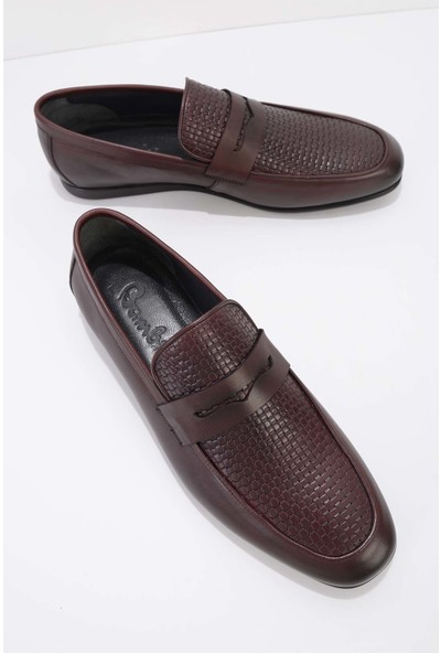 Bambi Bordo Erkek Loafer E01758031803