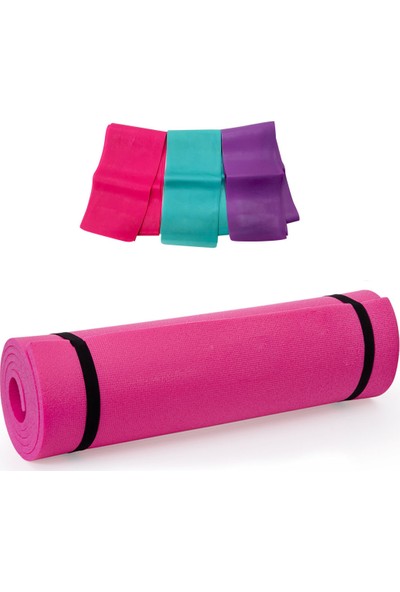 Spor Byfit 6,5 mm Fuşya Pilates Minderi ve 3 Lü Pilates Band Seti Spor Byfit 6,5 mm Fuşya Pilates Minderi ve 3 Lü Pilates Band Seti