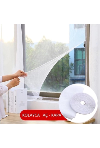 2 Adet Omak Sineklik Yıkanabilir Pencere Sinekliği Cırt Bantlı Yapışkanlı 130CMX150CM-SWATTER-WINDOWS 2 Adet Omak Sineklik Yıkanabilir Pencere Sinekliği Cırt Bantlı Yapışkanlı 130CMX150CM-SWATTER-WINDOWS