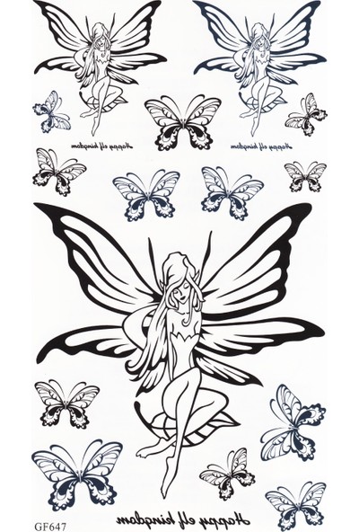Bp Tattoo Peri Kızı Geçici Dövmesi Bp Tattoo Peri Kızı Geçici Dövmesi