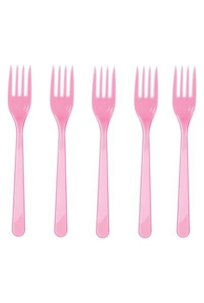 Toplayıcı Roll-Up Pembe Plastik Çatal 25'li Toplayıcı Roll-Up Pembe Plastik Çatal 25'li