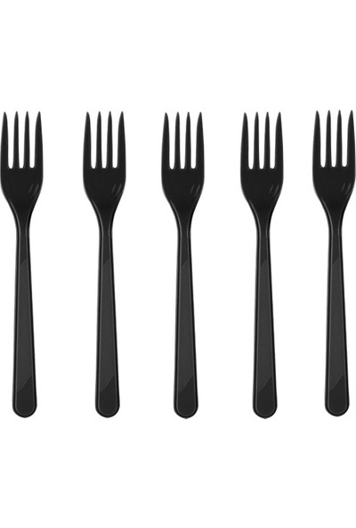 Toplayıcı Roll-Up Siyah Plastik Çatal 25'li Toplayıcı Roll-Up Siyah Plastik Çatal 25'li