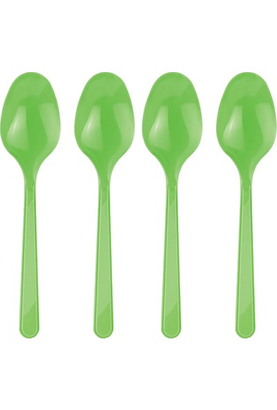 Toplayıcı Roll-Up Açık Yeşil Plastik Kaşık 25'li