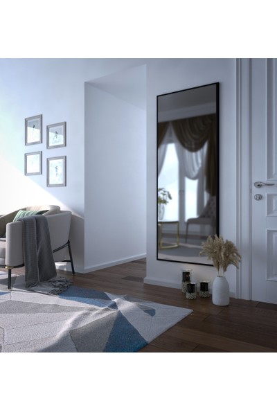 Rivomo Siyah 120X40 Dekoratif Boy Aynası
