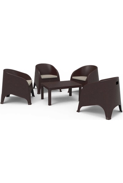 Olivya 4lü Bahçe Mobilyası ve Koltuk Takımı