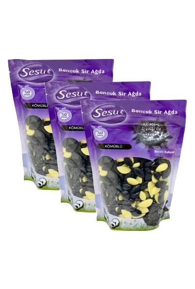 Sesu 3 Lü Kömürlü Boncuk Sir Ağda 250 gr