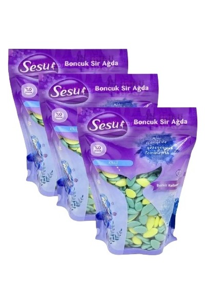 Sesu 3 Lü Boncuk Sir Ağda Killi 250 gr Sesu 3 Lü Boncuk Sir Ağda Killi 250 gr