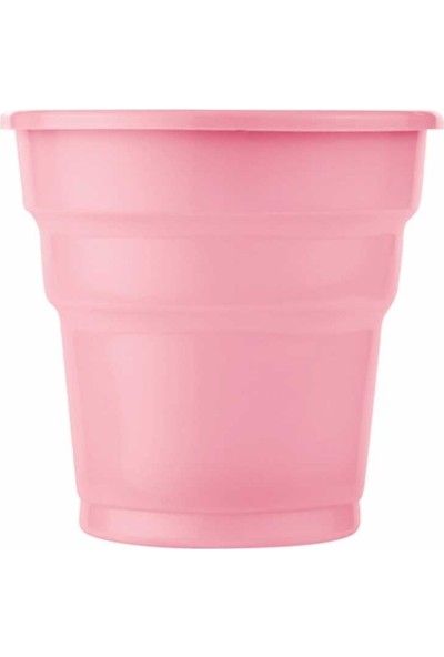 Roll-Up Pembe Plastik Bardak 25'li