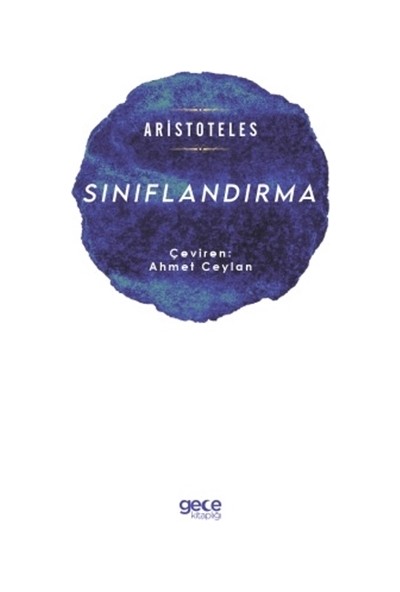Sınıflandırma - Aristoteles
