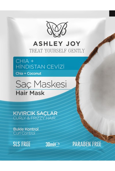 Ashley Joy Saç Maskesi Bukle Kontrol 30 ml Ashley Joy Saç Maskesi Bukle Kontrol 30 ml
