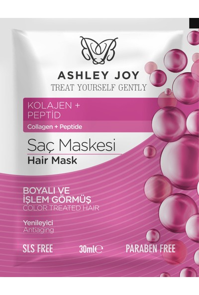 Ashley Joy Saç Maskesi Yenileyici 30 ml Ashley Joy Saç Maskesi Yenileyici 30 ml