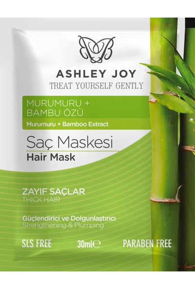Ashley Joy Saç Maskesi Güçlendirici & Dolgunlaştırıcı 30 ml Ashley Joy Saç Maskesi Güçlendirici & Dolgunlaştırıcı 30 ml