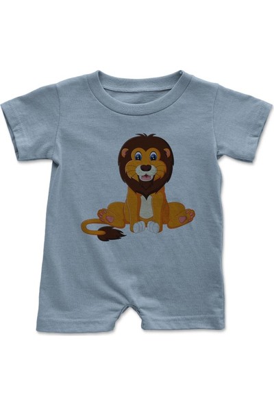 Angemiel Baby Şirin Aslan Erkek Bebek Çıtçıtlı Zıbın Tulum Mavi Angemiel Baby Şirin Aslan Erkek Bebek Çıtçıtlı Zıbın Tulum Mavi