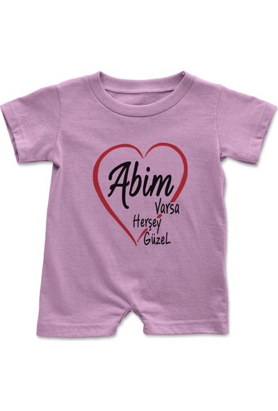 Angemiel Baby Abim Varsa Herşey Güzel Kız Bebek Çıtçıtlı Zıbın Tulum Pembe Angemiel Baby Abim Varsa Herşey Güzel Kız Bebek Çıtçıtlı Zıbın Tulum Pembe