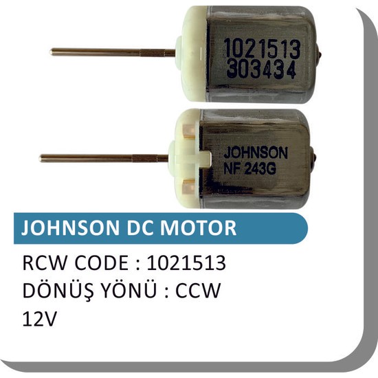 Johnson Dc Motor 12 Volt Fiyatı, Taksit Seçenekleri ile Satın Al