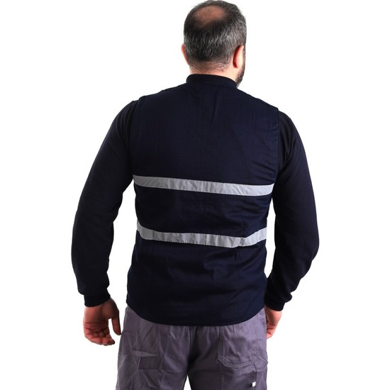 ESERIS Eser - V Yaka Gabardin Yelek - Iş Yeleği - Lacivert Fiyatı