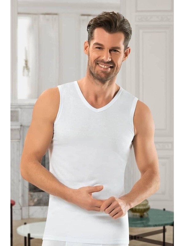 Jiber Erkek V Yaka Sıfır Kol Atlet 3'lü Paket - 123 Fiyatı