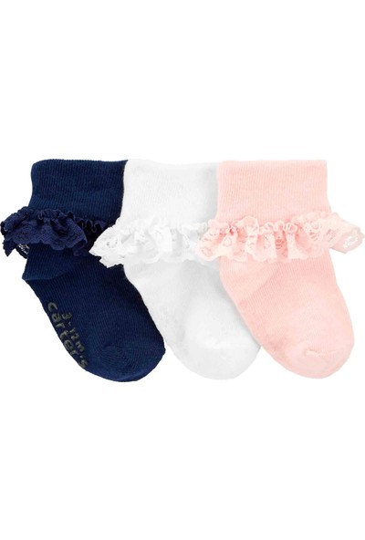 Carter's Carters Kız Bebek 3'lü Çorap 1J477910