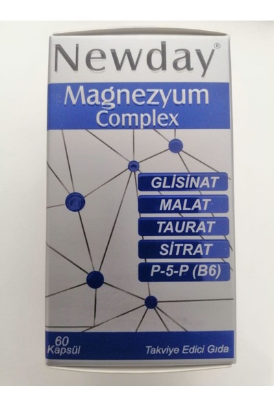 Newday Magnezyum Complex 60 Kapsül 8681227011646 Newday Magnezyum Complex 60 Kapsül 8681227011646