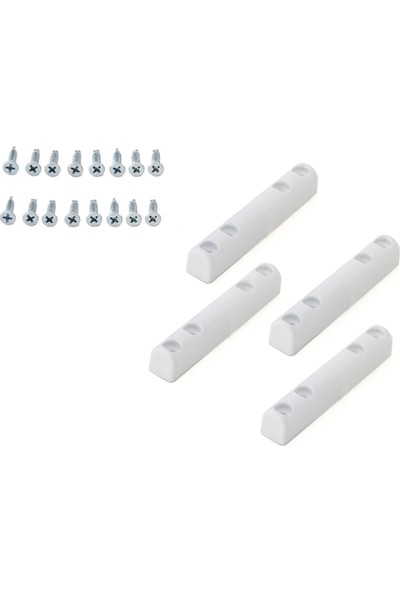 Sineklik Menteşesi 4 Adet - Beyaz