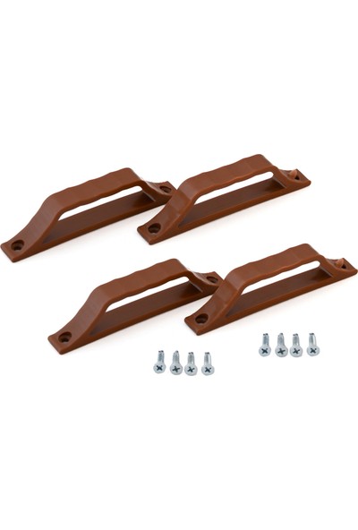 Sineklik D Kol Plastik 4 Adet - Kahve