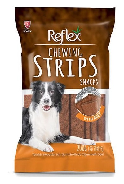Reflex Köpek Strips Snacks Şerit Ödül Çubuk 200GR Reflex Köpek Strips Snacks Şerit Ödül Çubuk 200GR