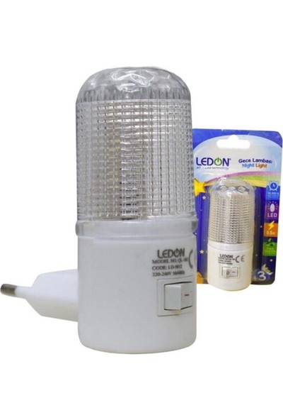 Skygo Ledon LD-9012 Ledli Gece Lambası Anahtarlı 0.5W Skygo Ledon LD-9012 Ledli Gece Lambası Anahtarlı 0.5W