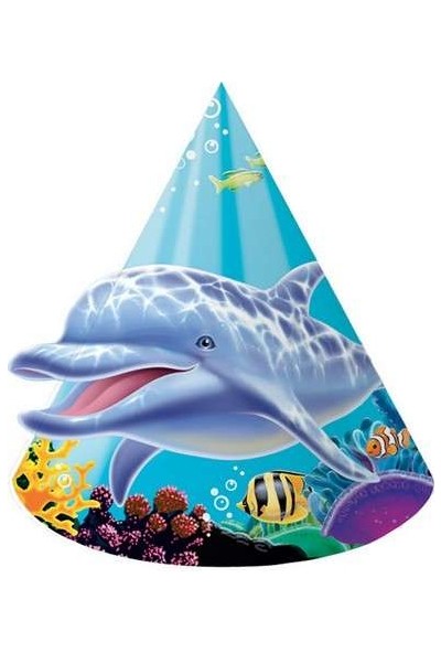 Parti Dünyası Okyanus Partisi Şapka 8 Adet