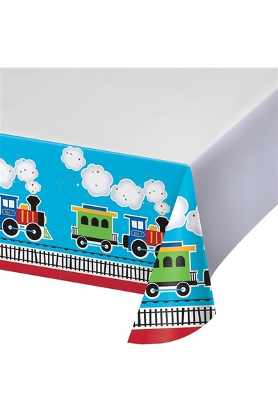 Parti Dünyası Trenlerim Masa Örtüsü Parti Dünyası Trenlerim Masa Örtüsü