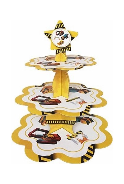 Parti Dünyası Inşaat Partisi Cupcake Standı Parti Dünyası Inşaat Partisi Cupcake Standı