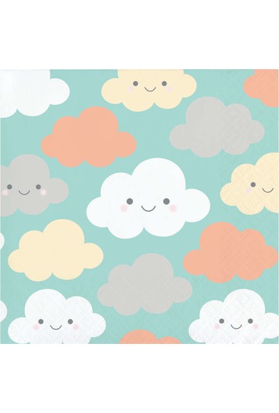 Parti Dünyası Mutlu BULUTLAR16 Lı Küçük Peçete