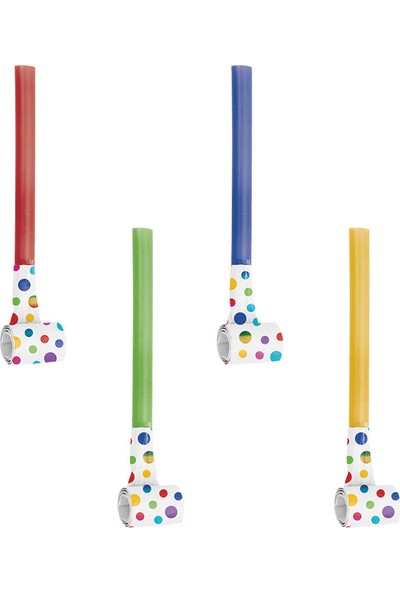 Parti Dünyası Puanlı Renkli Kaynana Dili 8 Adet