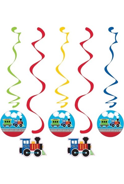 Parti Dünyası Trenlerim Süs Dalgası 5 Adet