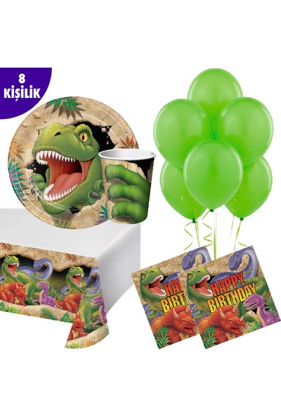 Parti Dünyası Dinozor Land Partisi 8 Li Parti Seti Parti Dünyası Dinozor Land Partisi 8 Li Parti Seti
