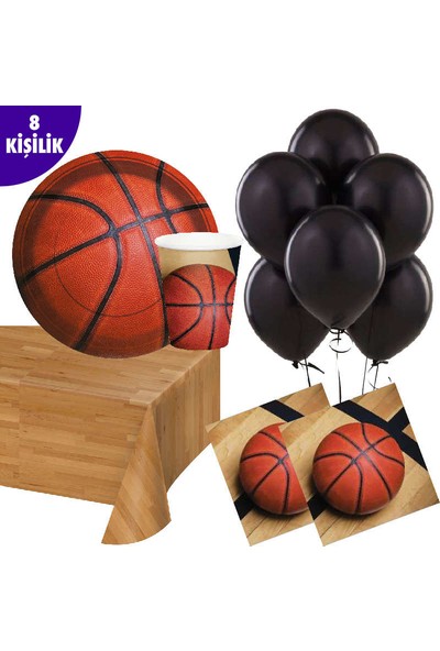 Parti Dünyası Fanatik Basketbol 8 Li Parti Seti