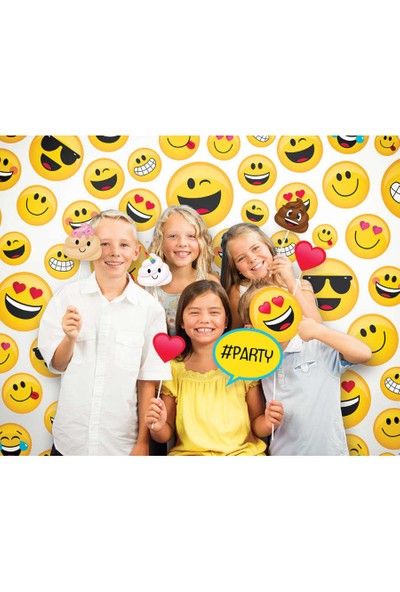 Parti Dünyası Gülen Yüz Fotoğraf Çekme Panosu (Arka Fon) Parti Dünyası Gülen Yüz Fotoğraf Çekme Panosu (Arka Fon)