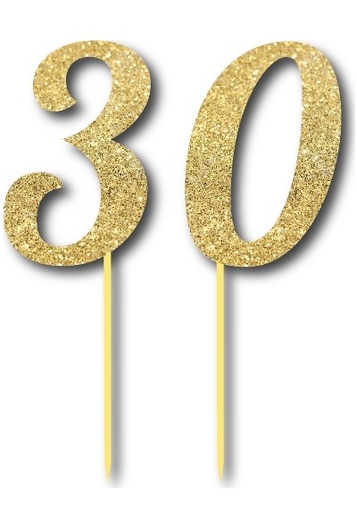 Parti Dünyası Simli Altın Renk 30 Yaş Parti Dünyası Simli Altın Renk 30 Yaş