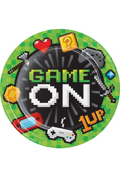 Parti Dünyası Konsol Oyunları Partisi Tabak 8 Adet Parti Dünyası Konsol Oyunları Partisi Tabak 8 Adet