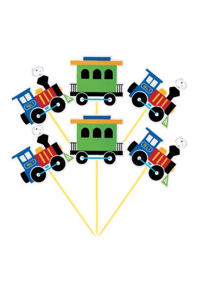 Parti Dünyası Trenlerim Partisi Şekilli 6 Lı Kürdan Parti Dünyası Trenlerim Partisi Şekilli 6 Lı Kürdan