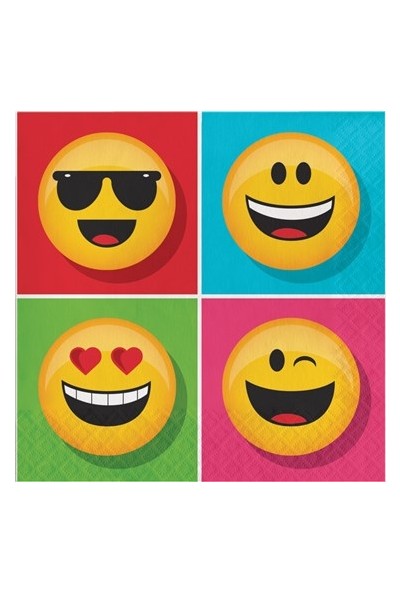 Parti Dünyası Gülen Yüz Partisi 16 Lı Peçete Parti Dünyası Gülen Yüz Partisi 16 Lı Peçete